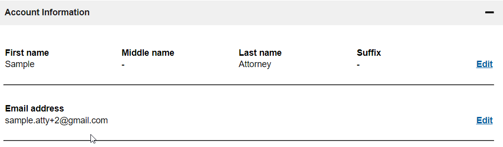 Edit your Single Login Email